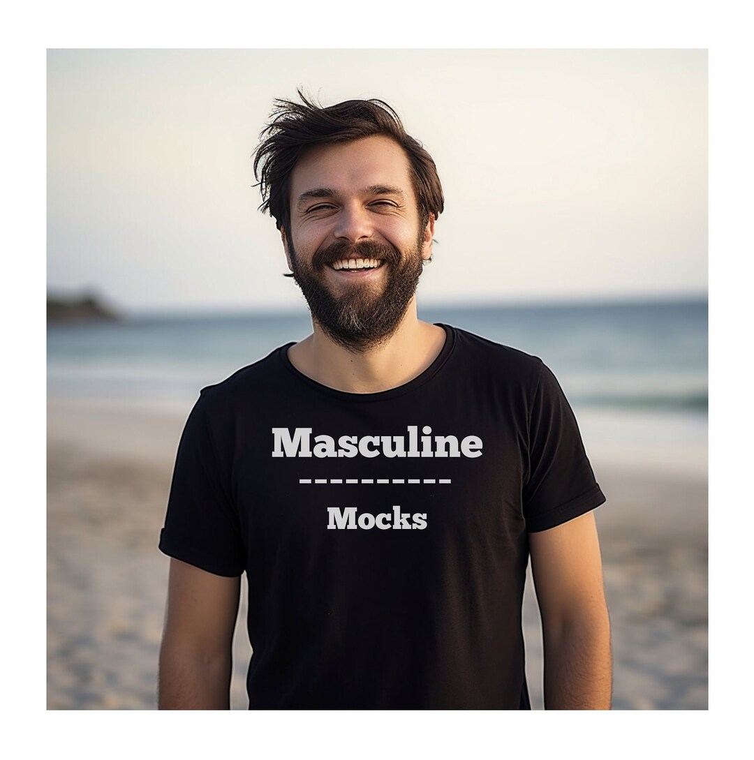 Masculine Mockups, Male Mockups, Tshirt Mocks, Model Mock-ups, Manly ...
