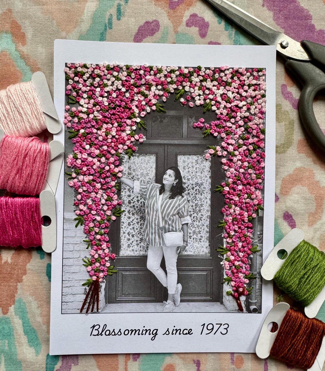 Custom Hand-embroidered Portrait – Photo Keepsake, Anniversary ...
