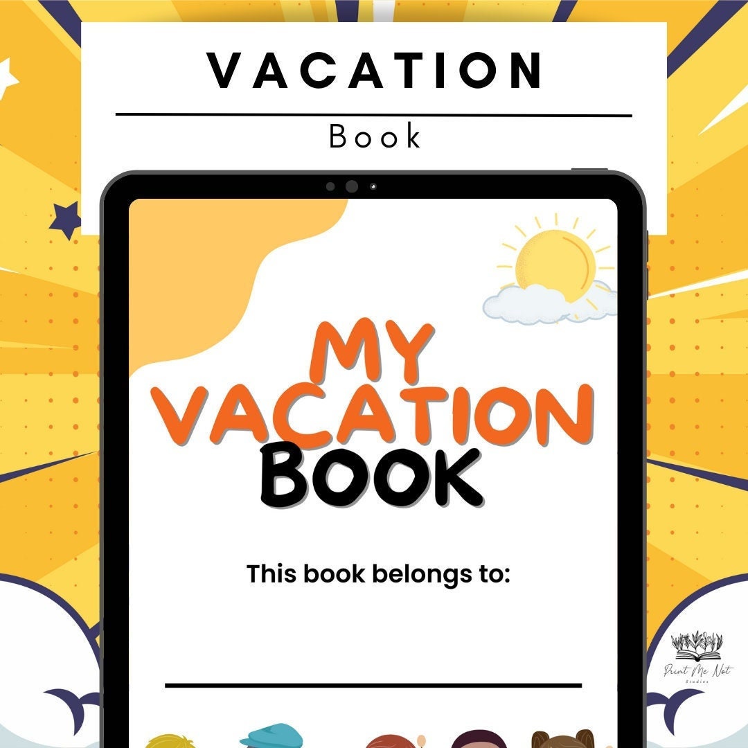 Vacation Activity Booklet for Kids - Etsy