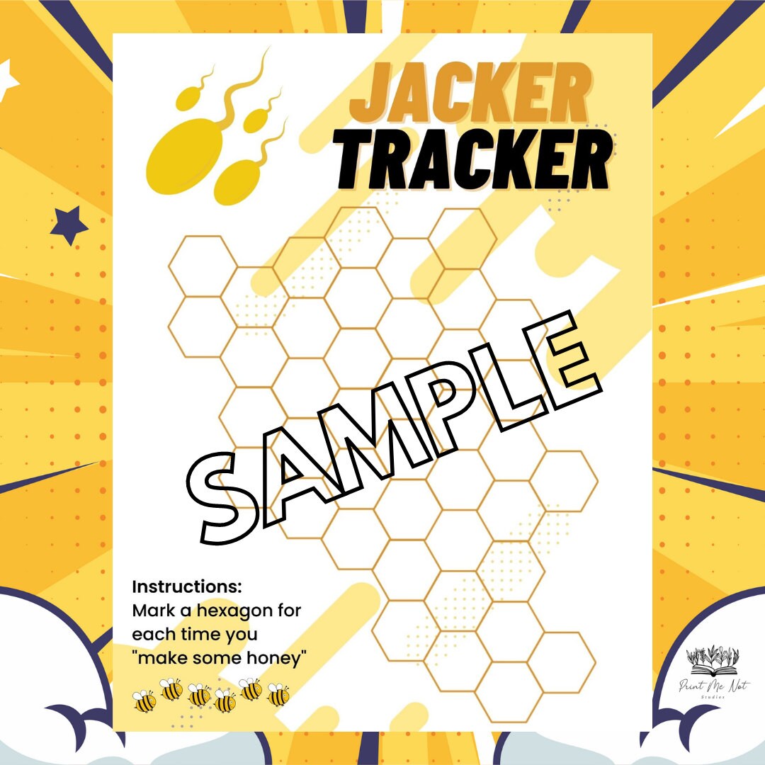 Vasectomy Tracker | Jacker Bees Tracker | Funny Post Vasectomy Care - Etsy