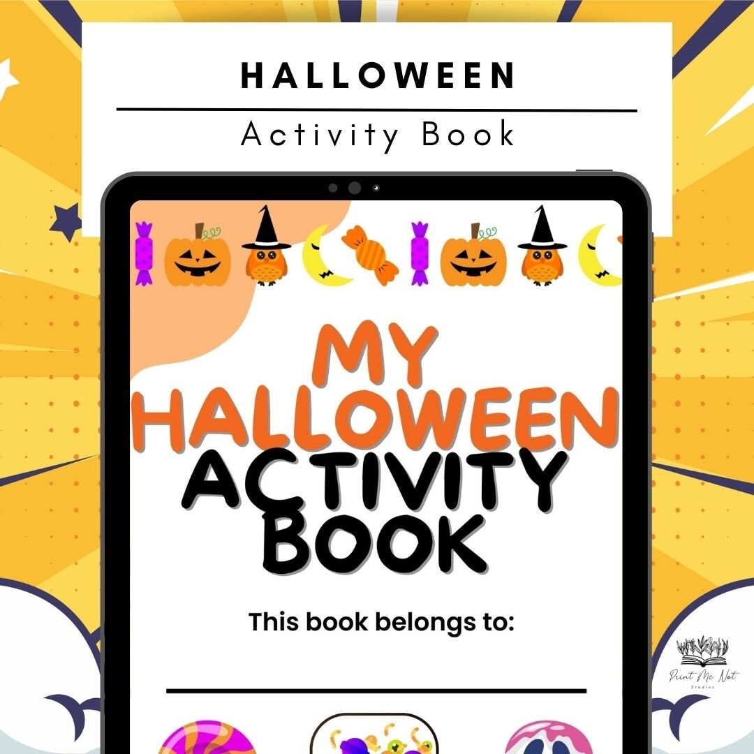 Halloween Activity Booklet for Kids - Etsy