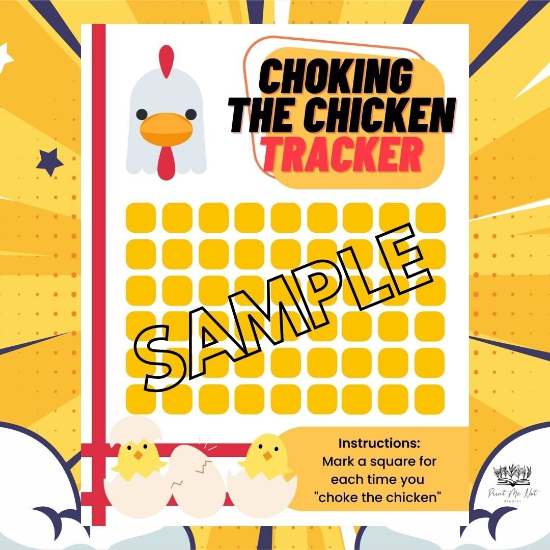 Vasectomy Tracker | Choking the Chicken | Funny Post Vasectomy Care - Etsy