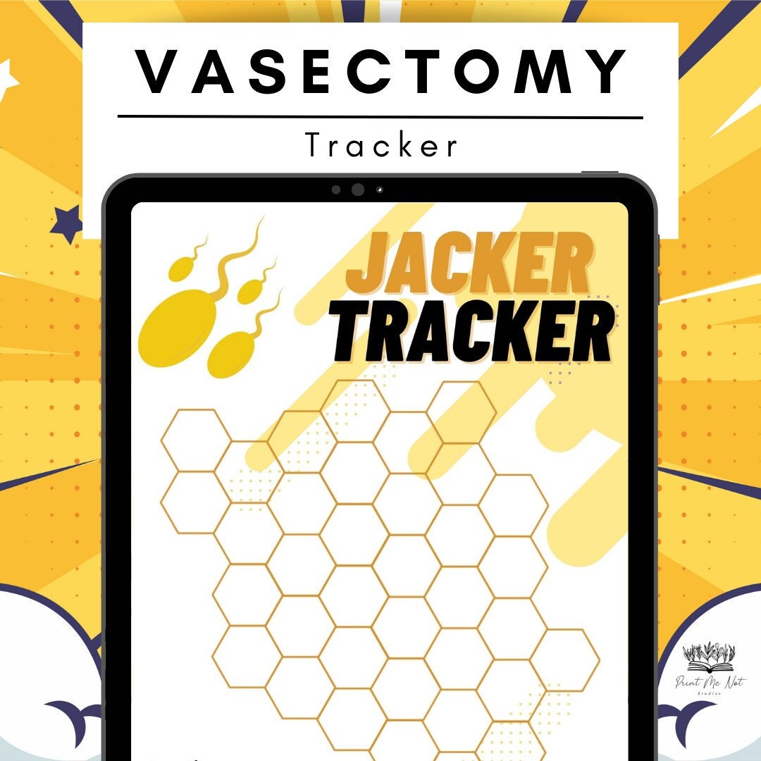 Vasectomy Tracker | Jacker Bees Tracker | Funny Post Vasectomy Care - Etsy