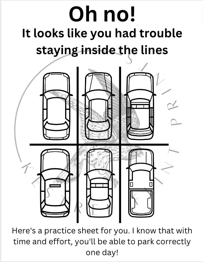 Bad Parking Printable - Etsy
