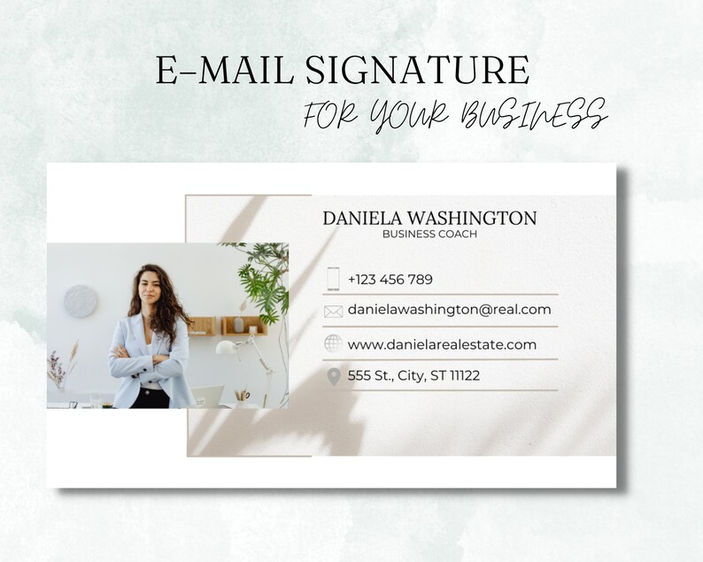 Canva Email Signature | Business Email Signature Template | Outlook ...