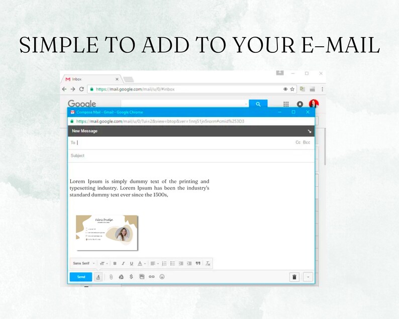 Business Email Signature Template | Canva Email Signature | Outlook ...