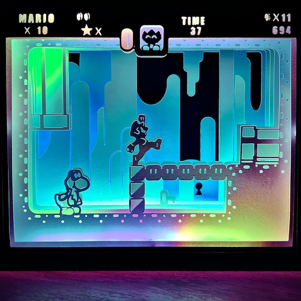 Mario Shadow Box - Etsy