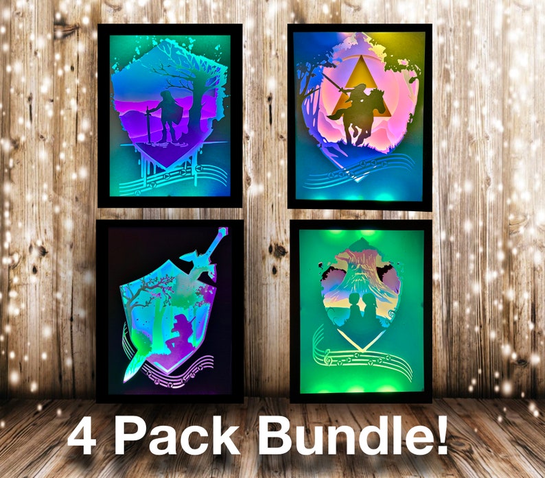 Ocarina of Time Lightbox SVG Bundle Zelda Four Pack SVG / Cortar ...