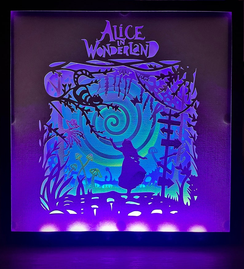 Alice in Wonderland Lightbox Scene - SVG / Cut Files - Etsy