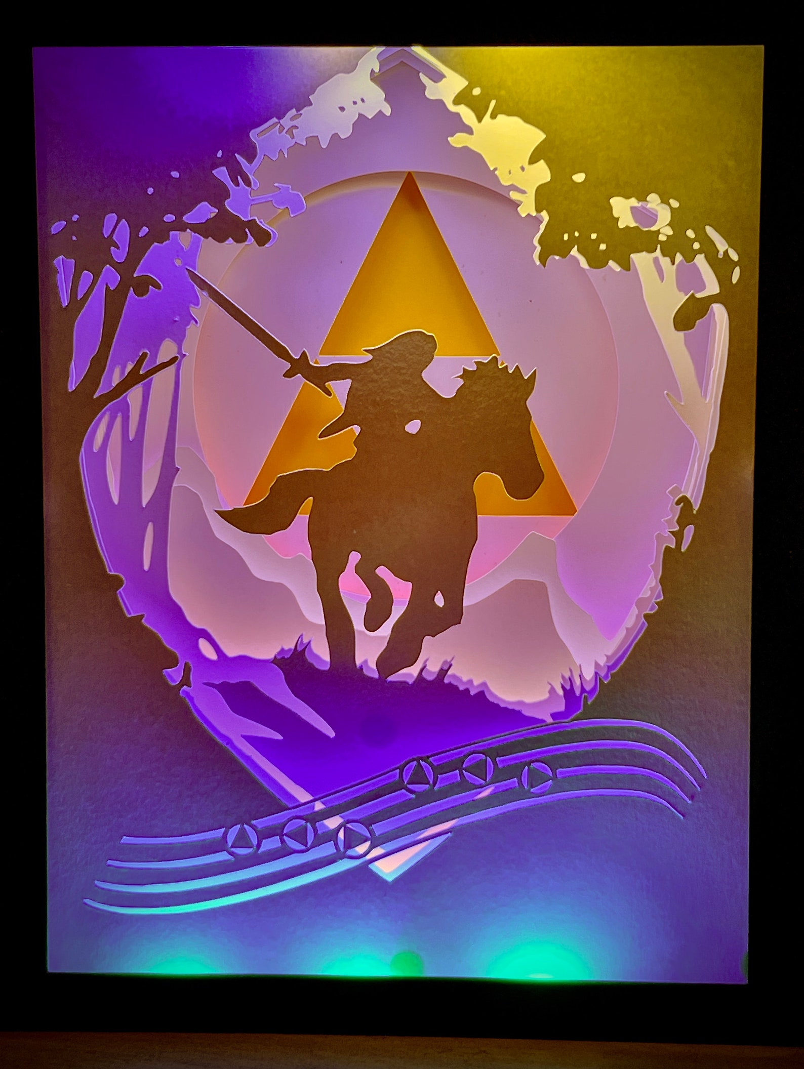 Epona's Song Zelda Lightbox Scene SVG / Cut Files - Etsy