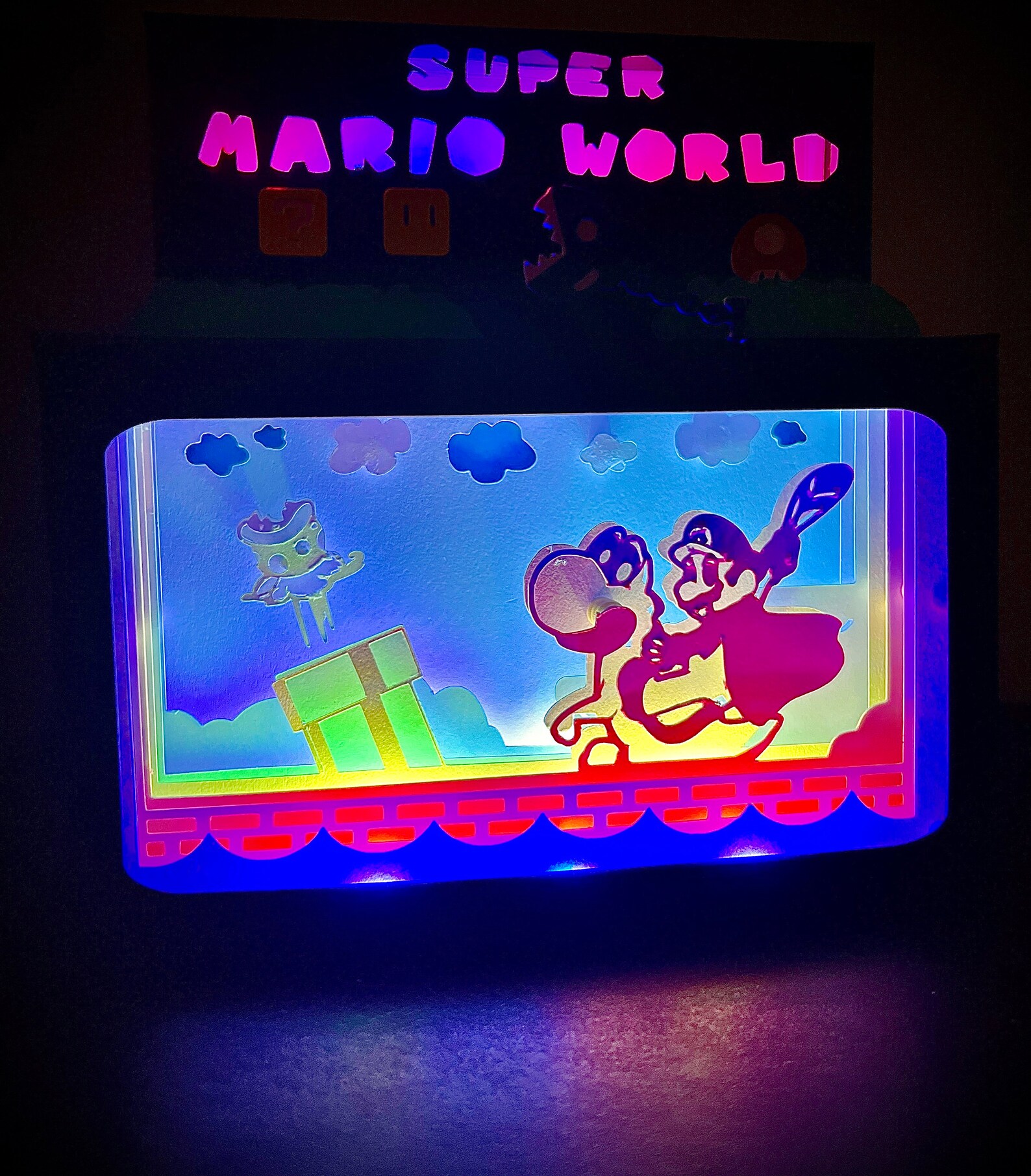 Super Mario World Lightbox - Cut Files / SVG - Etsy