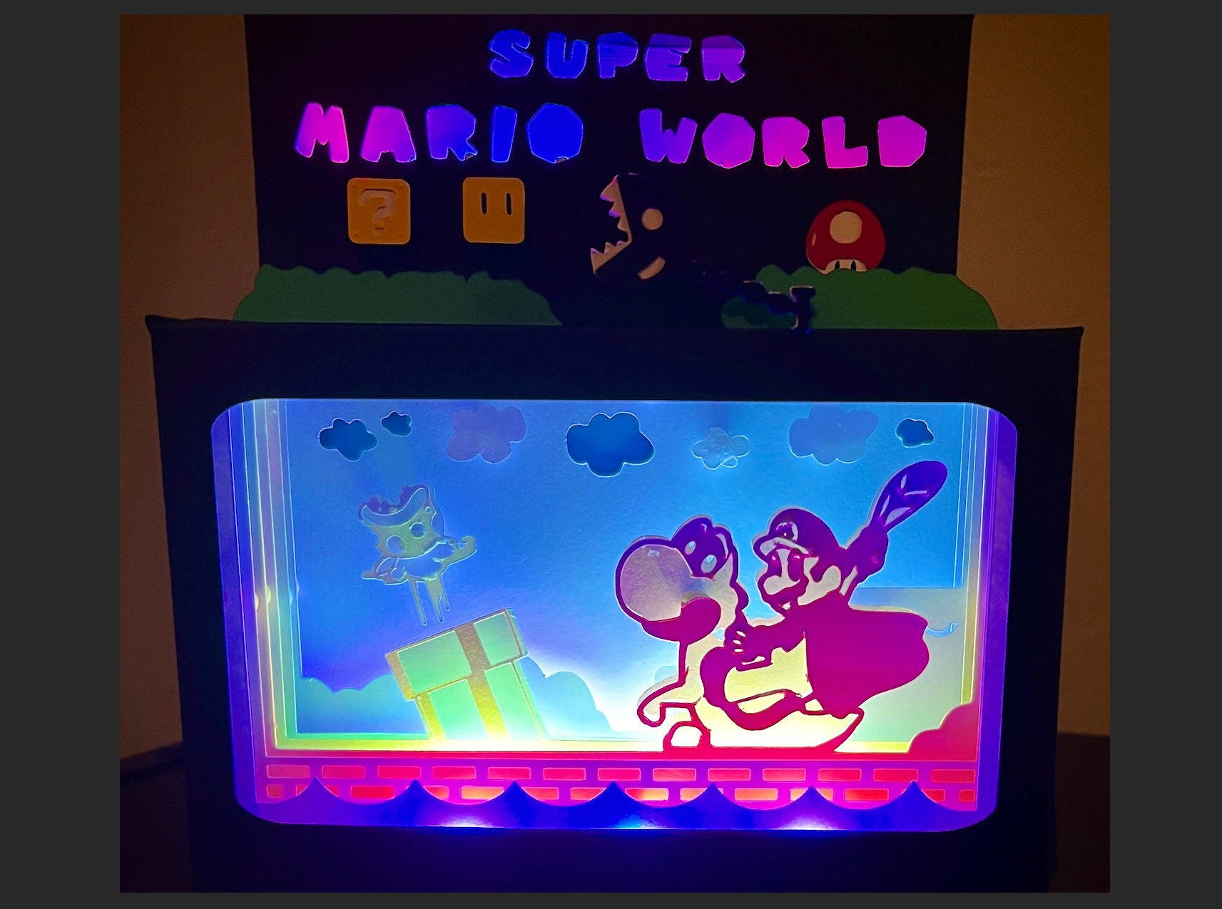 Super Mario World Lightbox - Cut Files / SVG - Etsy