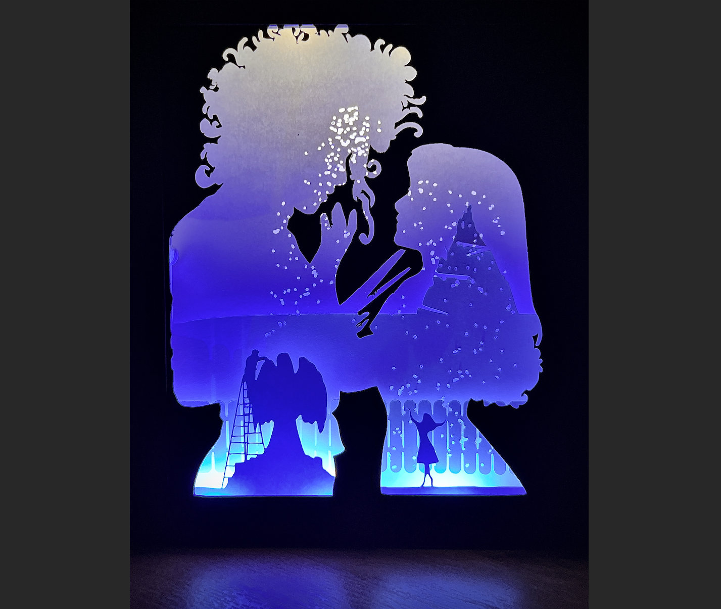 Edward Scissorhands Lightbox Scene - SVG / Cut Files - Etsy