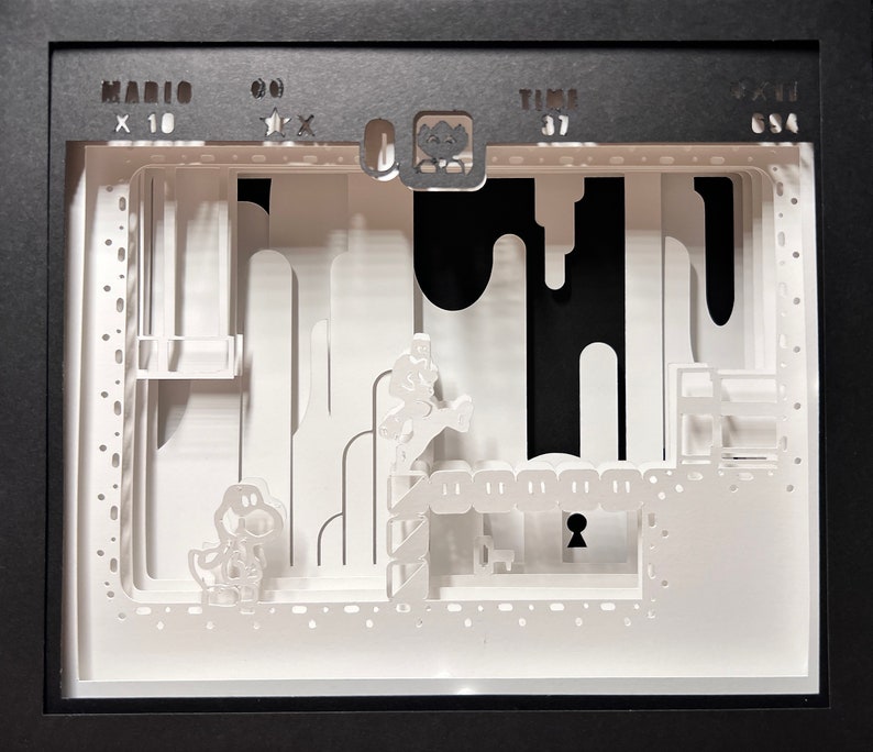 Super Mario Cave Lightbox Scene - SVG / Cut Files - Etsy Canada