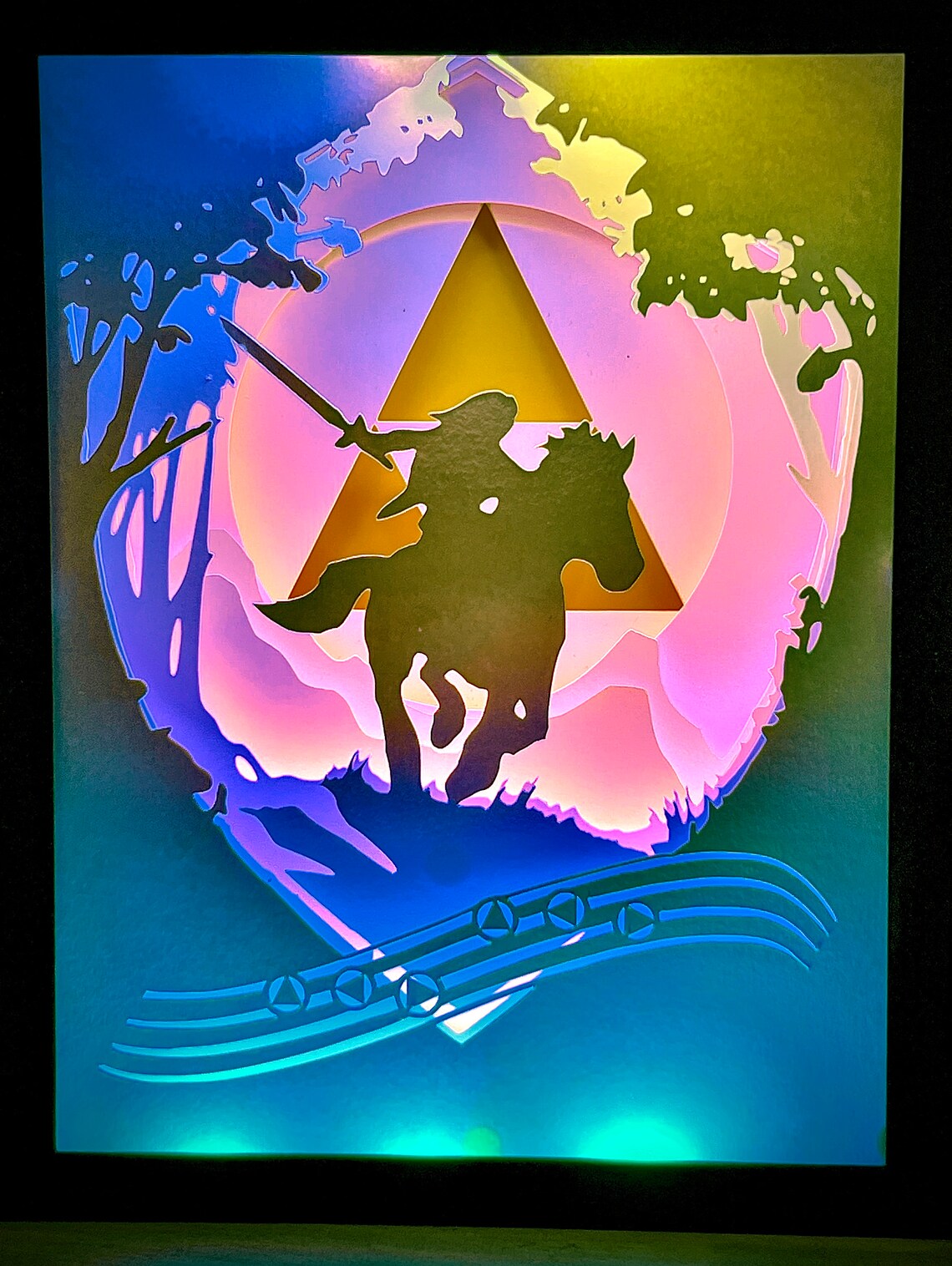 Epona's Song Zelda Lightbox Scene SVG / Cut Files - Etsy