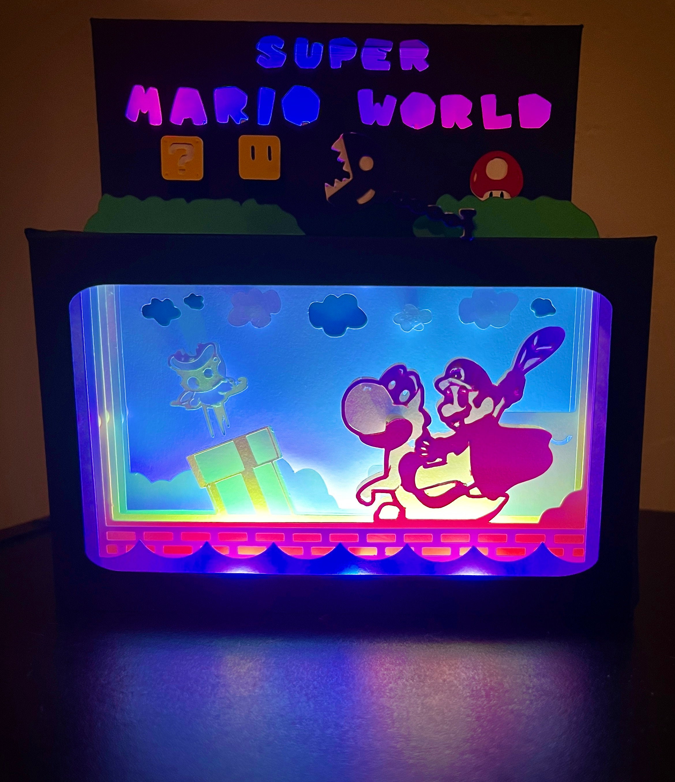 Super Mario World Lightbox - Cut Files / SVG - Etsy