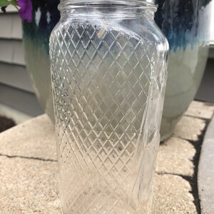 1920s Vintage Waffle Patterned Glass Hosier Jar - Etsy