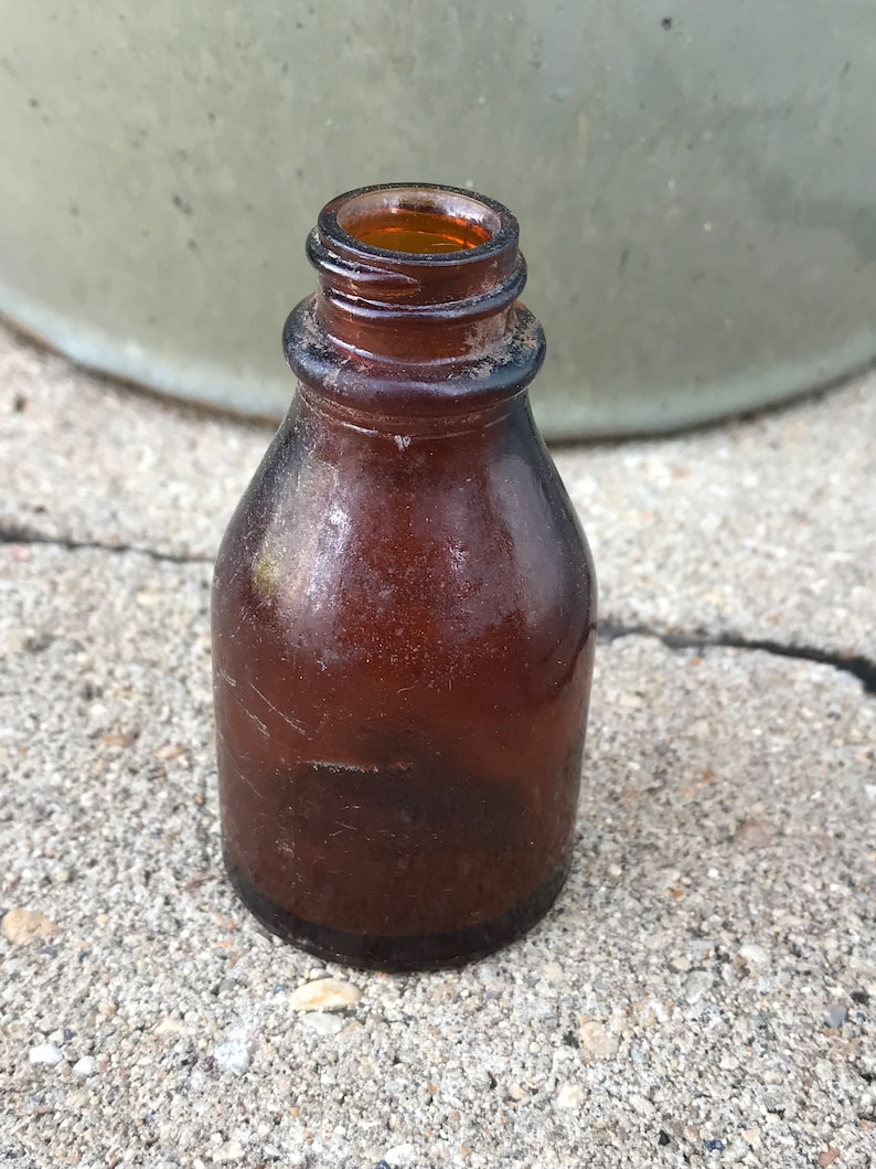 1950s-1960s Amber Glass Vicks Bottle - Etsy