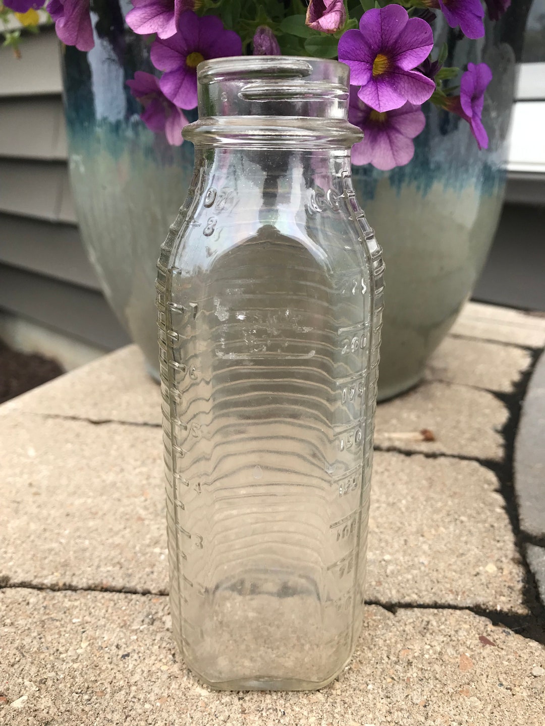 Vintage Stork Brand Clear Glass Baby Bottle - Etsy