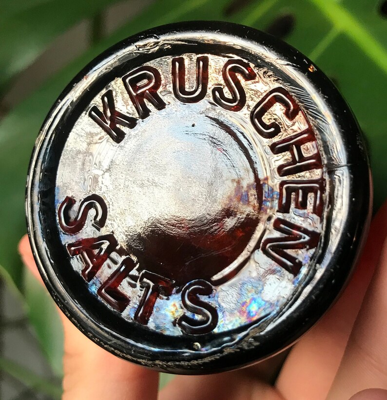 1940s Amber Glass Kruschen Salts Jar - Etsy