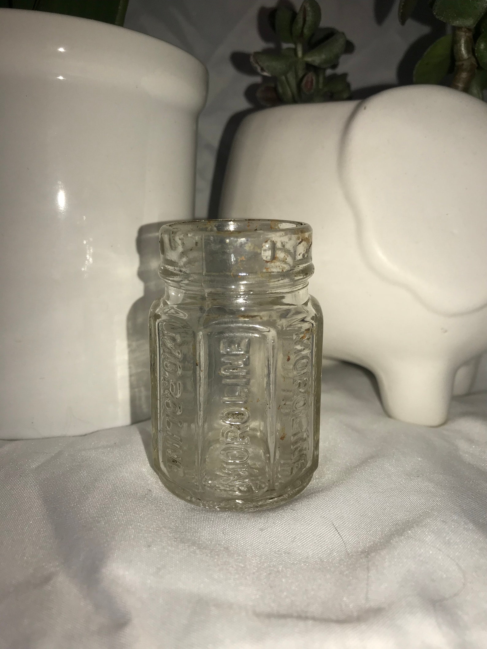 1940's Moroline Petroleum Jelly Jar - Etsy