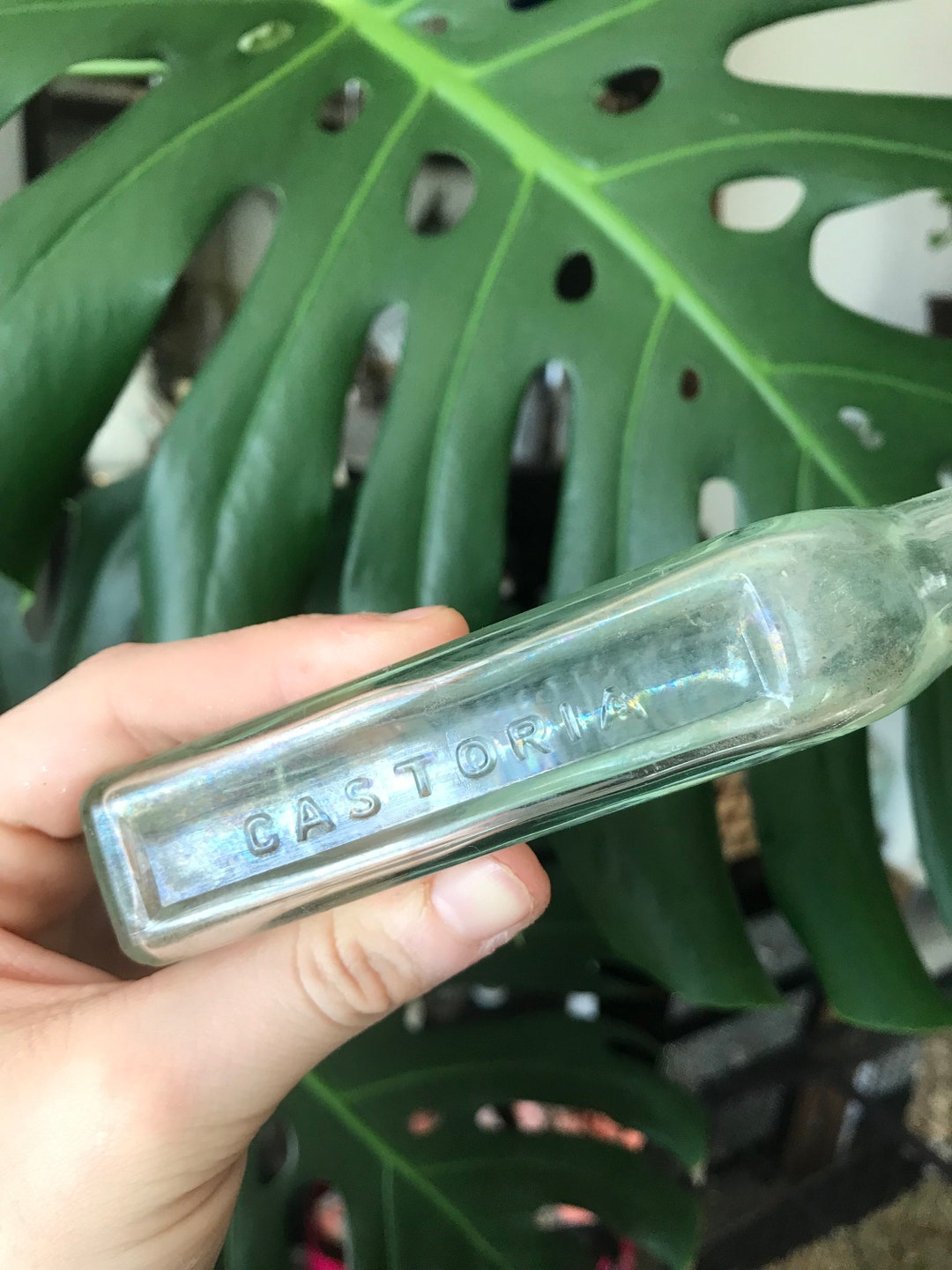 Vintage Chas H. Fletcher Clear Glass Castoria Bottle - Etsy