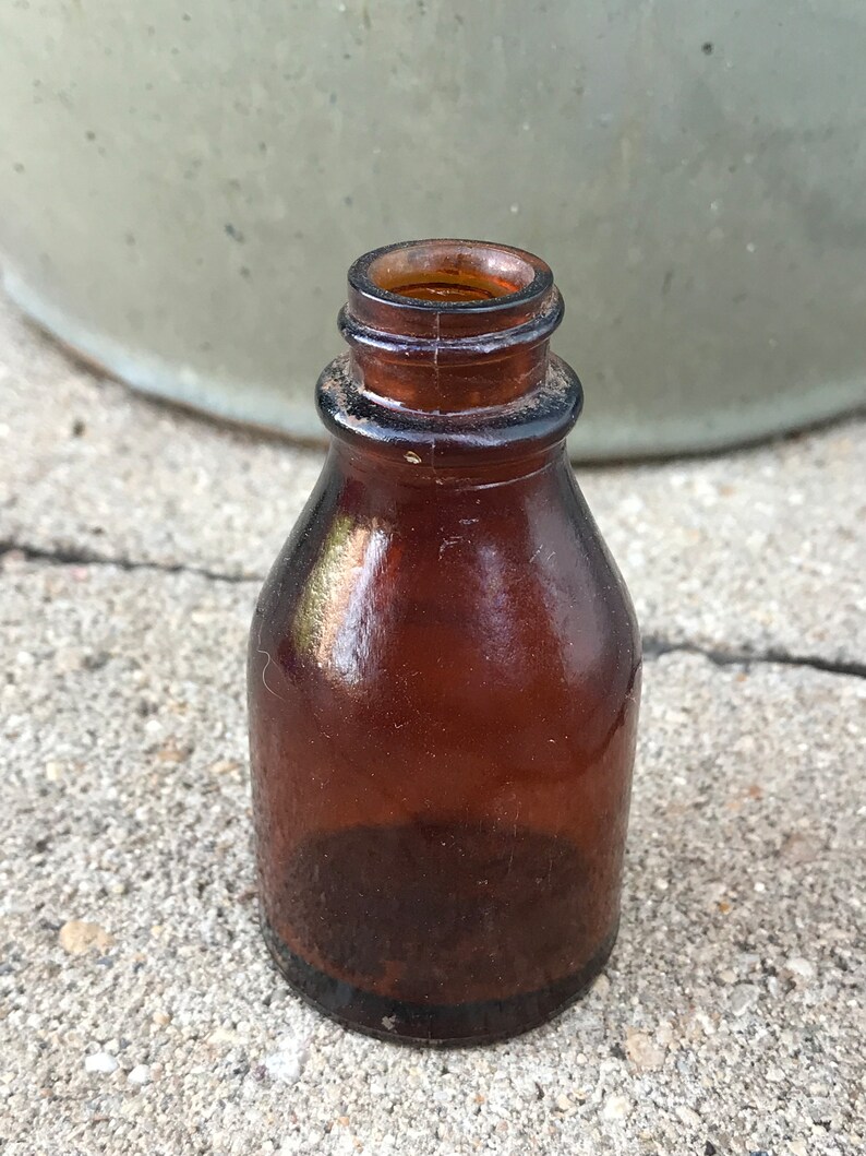 1950s-1960s Amber Glass Vicks Bottle - Etsy