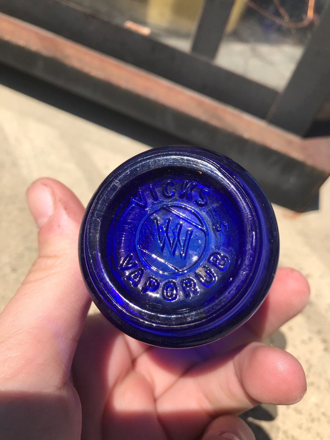 Cobalt Blue Vicks Bottle - Etsy
