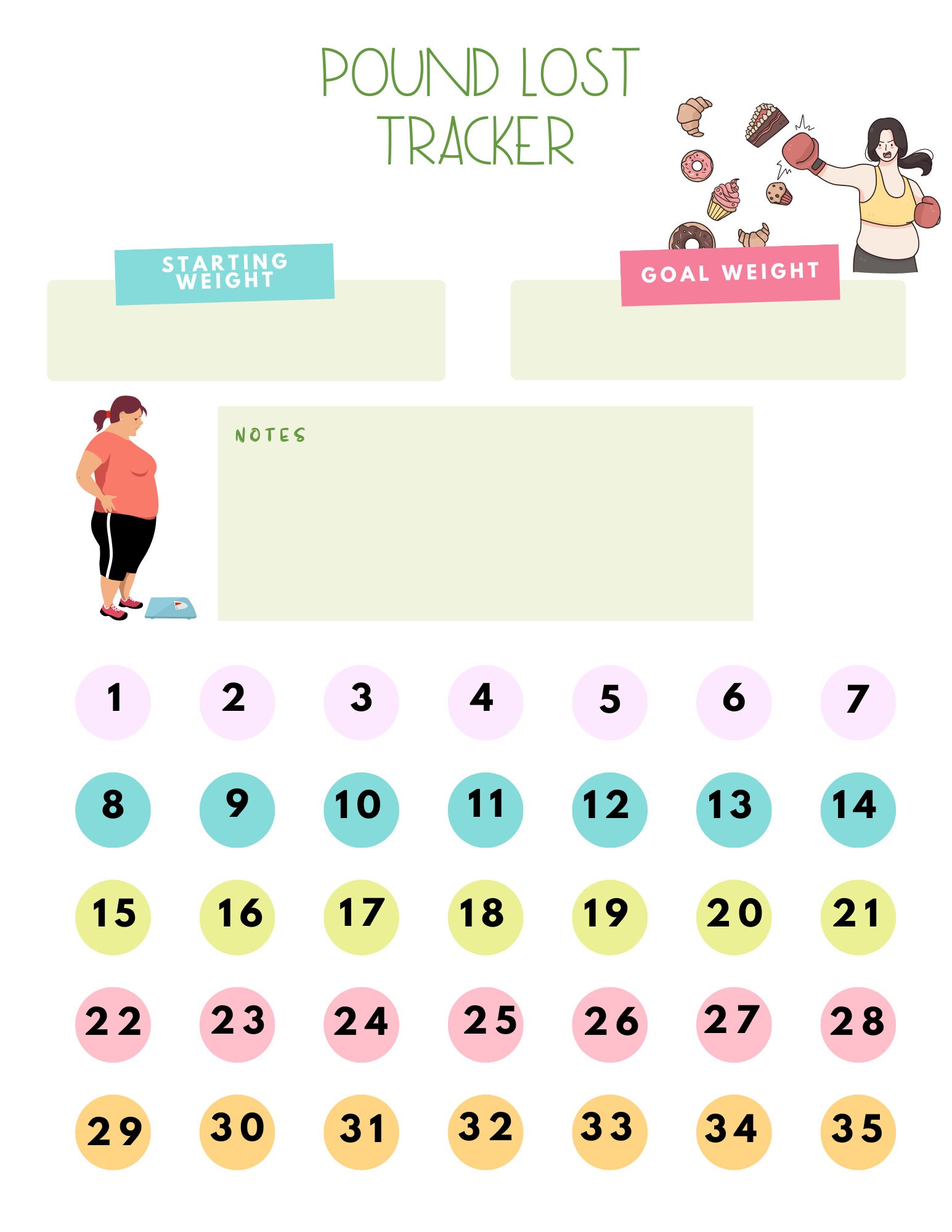 A Moms Fitness Journey: Meal and Fitness Tracker (with Bonus Weight ...