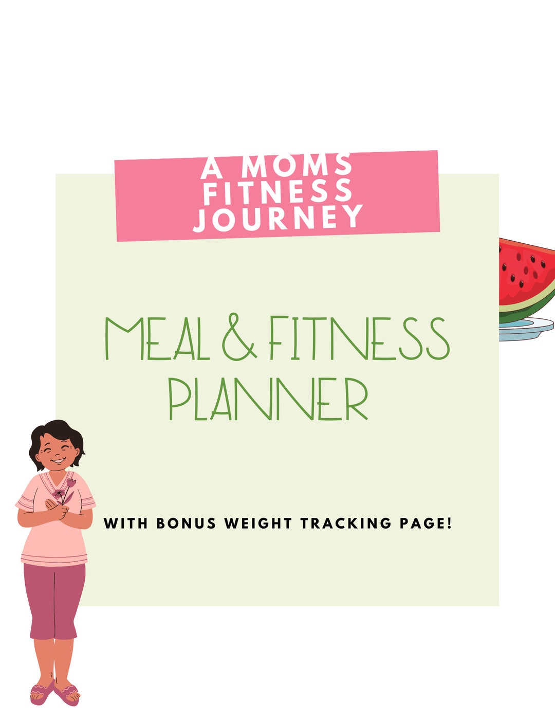 A Moms Fitness Journey: Meal and Fitness Tracker (with Bonus Weight ...
