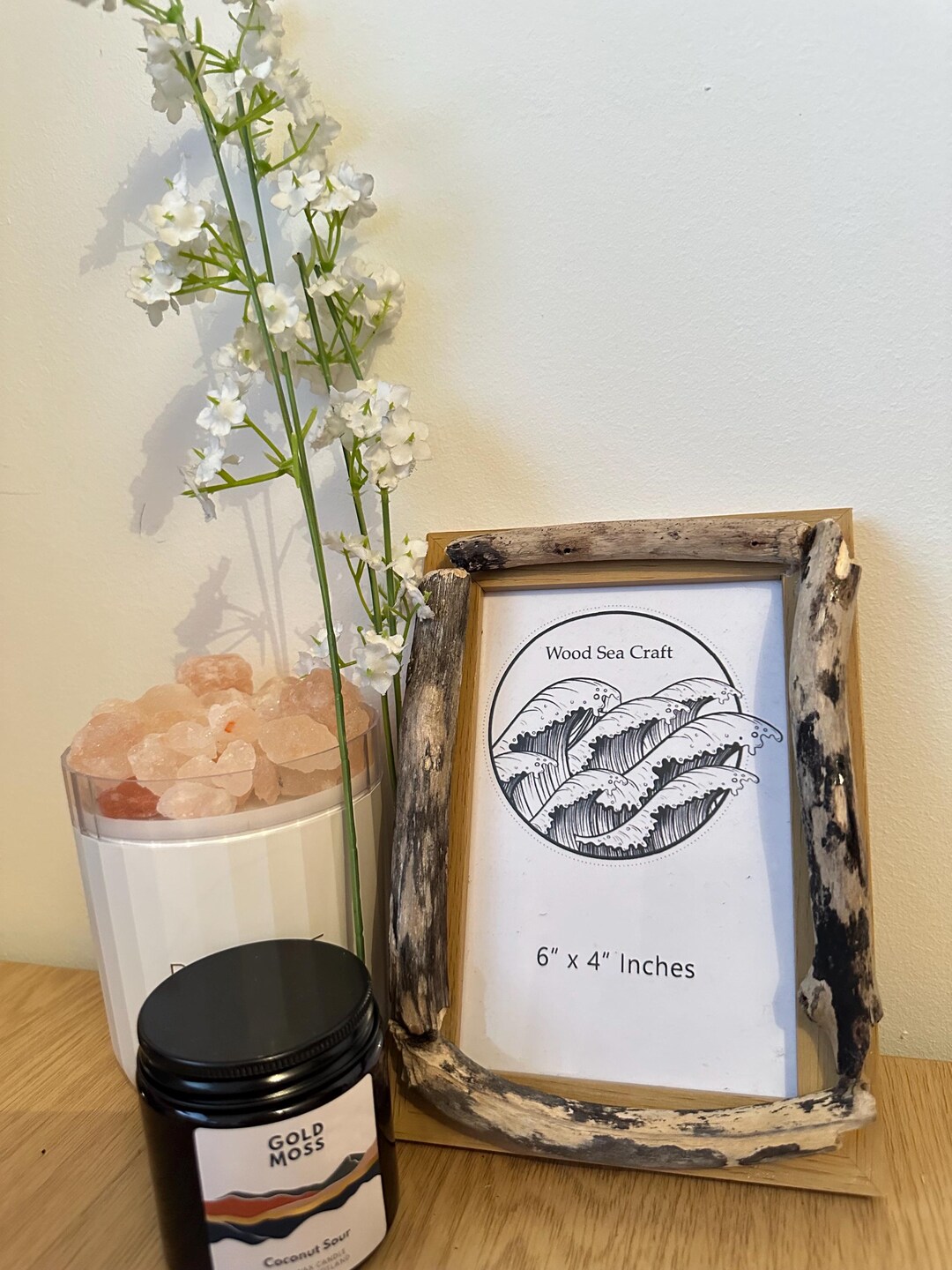 Welsh Coastal Drift Wood Photo Frame - Boho Style Photo Frame - Etsy