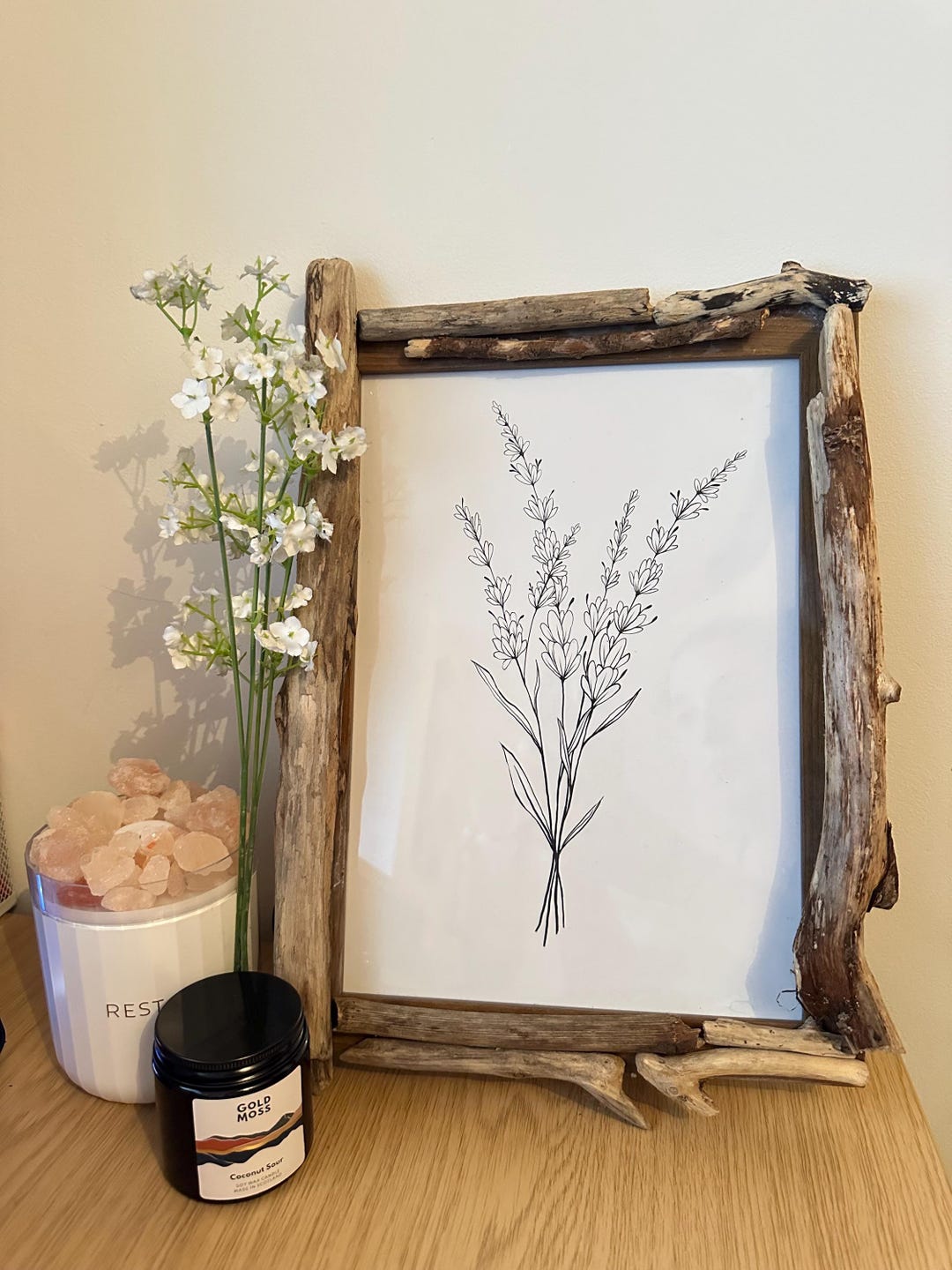 Welsh Coastal Drift Wood Photo Frame Boho Style Photo Frame - Etsy