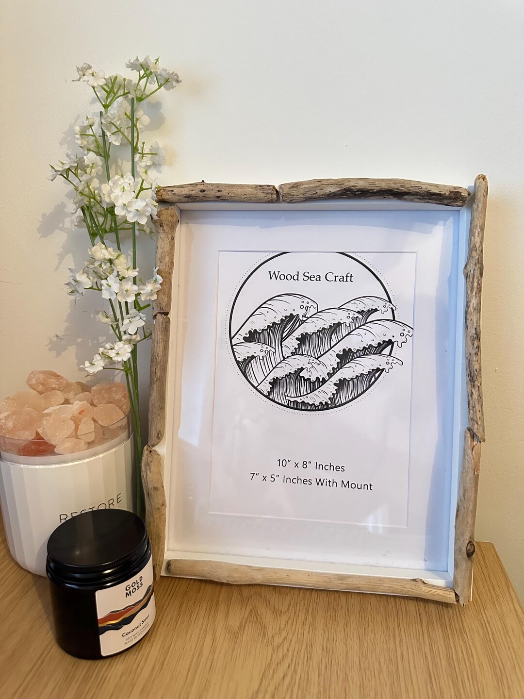 Welsh Coastal Drift Wood Photo Frame - Boho Style Photo Frame - Etsy UK