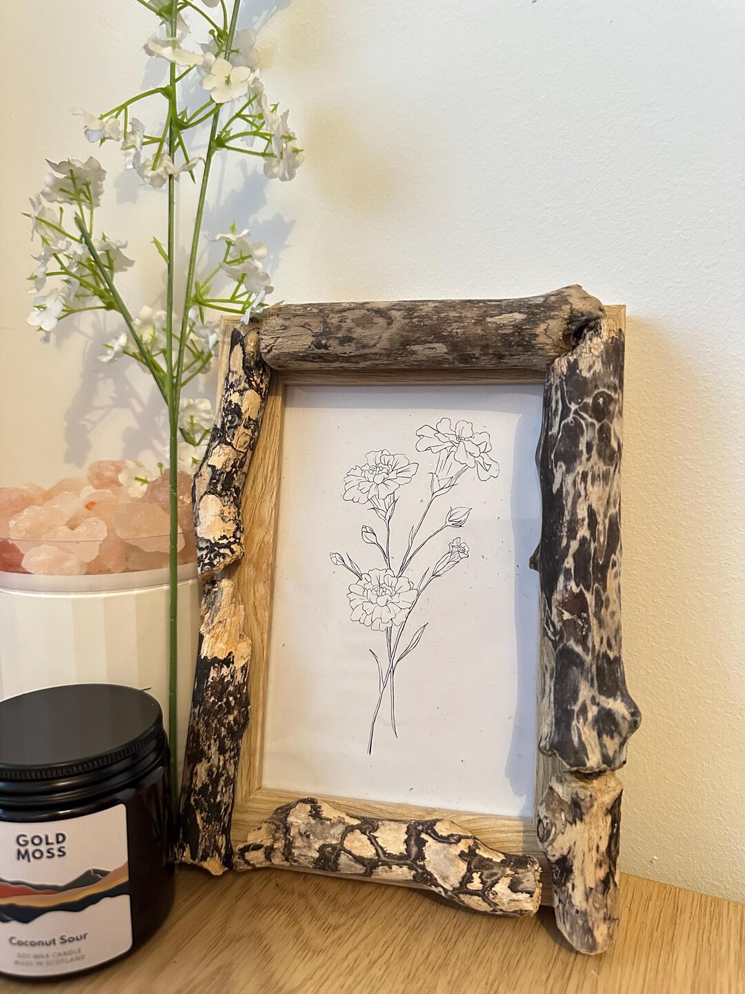 Welsh Coastal Drift Wood Photo Frame - Boho Style Photo Frame - Etsy