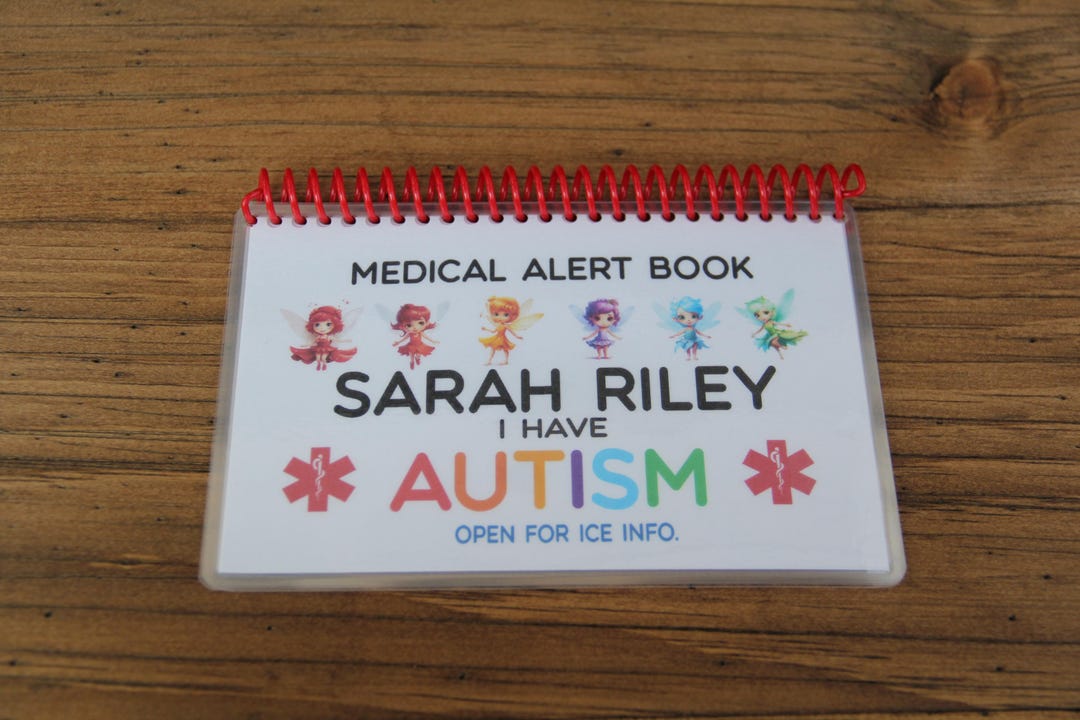 Autism Medical Alert Mini Book - Etsy