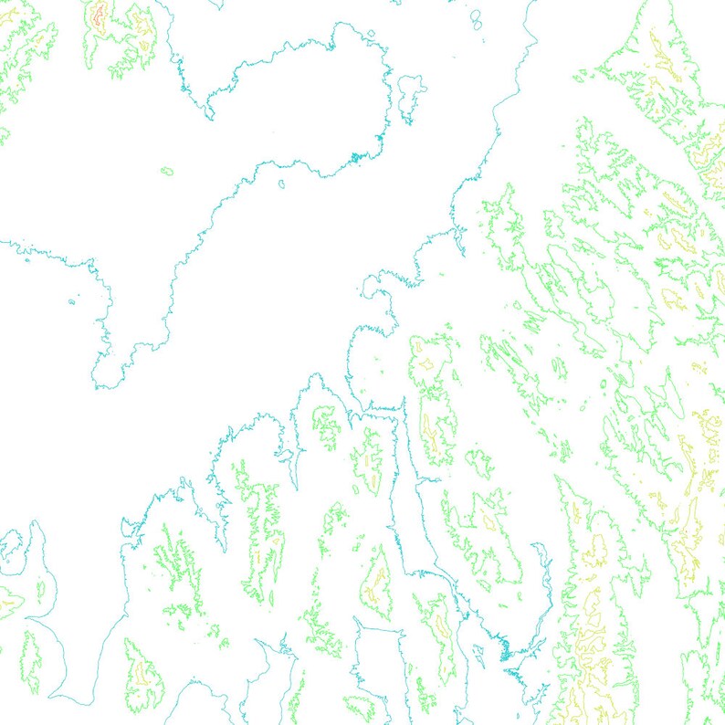 Topographic Map of Idaho | Laser Cut File | Multi-layer SVG - Etsy