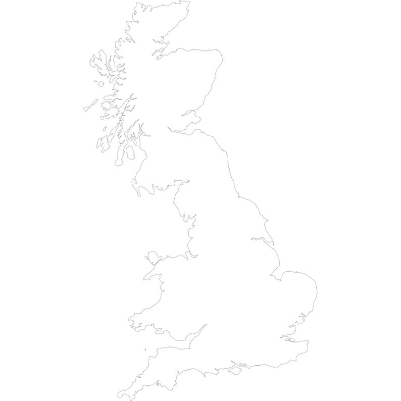 Great Britain Map Laser Cut File Multi-layer SVG - Etsy UK