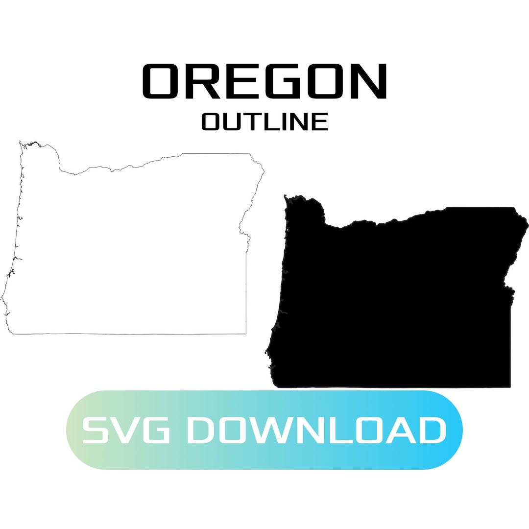 Oregon Outline SVG Laser Cut File - Etsy Canada