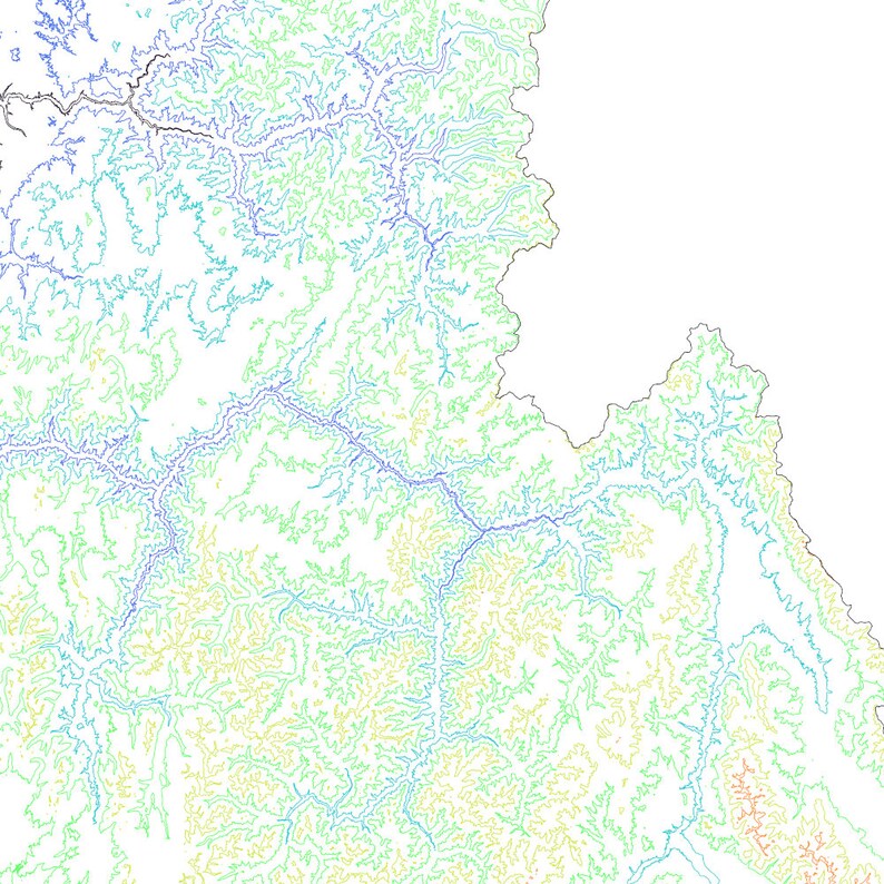 Topographic Map of Idaho | Laser Cut File | Multi-layer SVG - Etsy