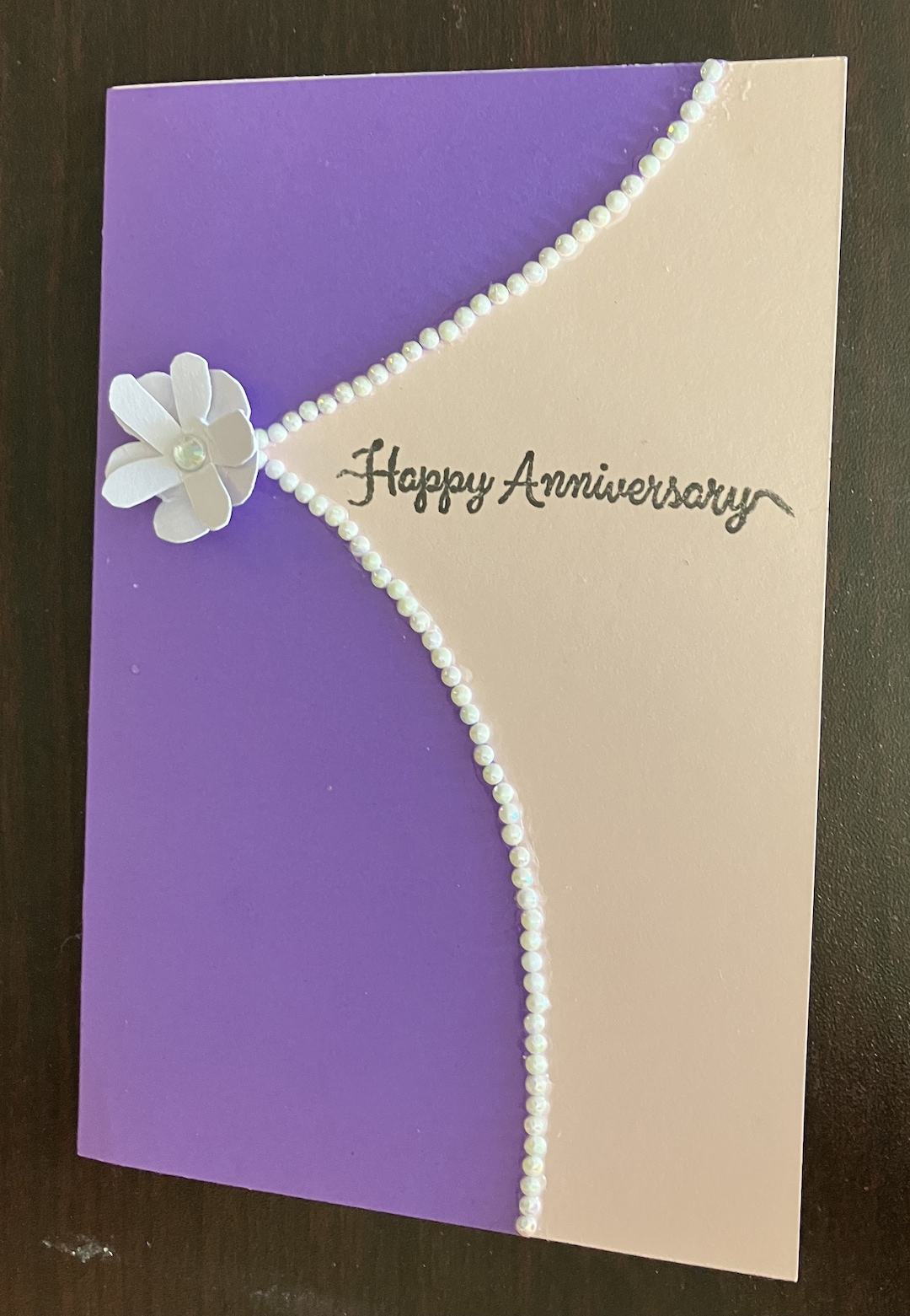 Hand Made Anniversary Card - Etsy