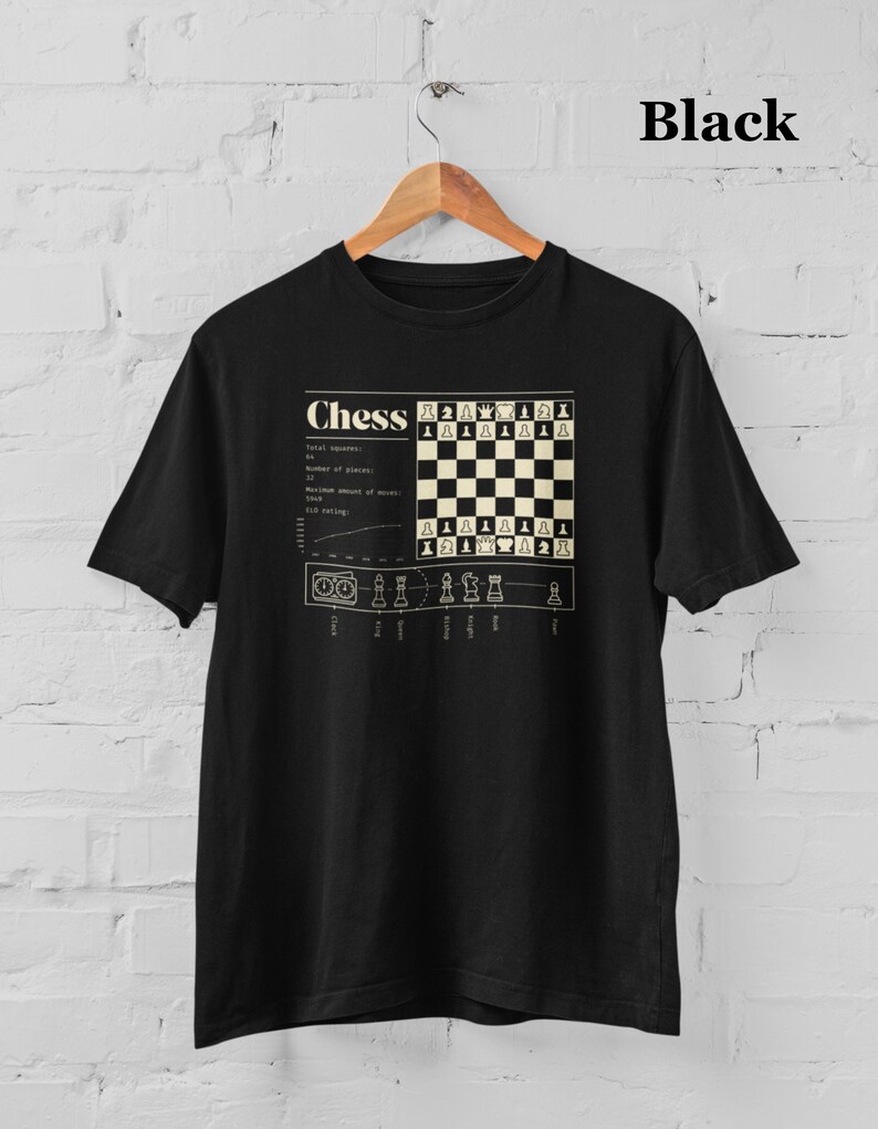 Retro Chess Schematic Shirt, Vintage Chess Diagram, Unisex Comfort ...
