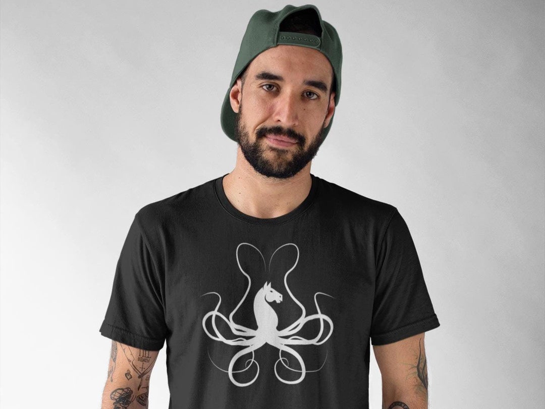 Octopus Knight Chess Shirt, Octopus Graphic Men's Shirt, Octopus T ...