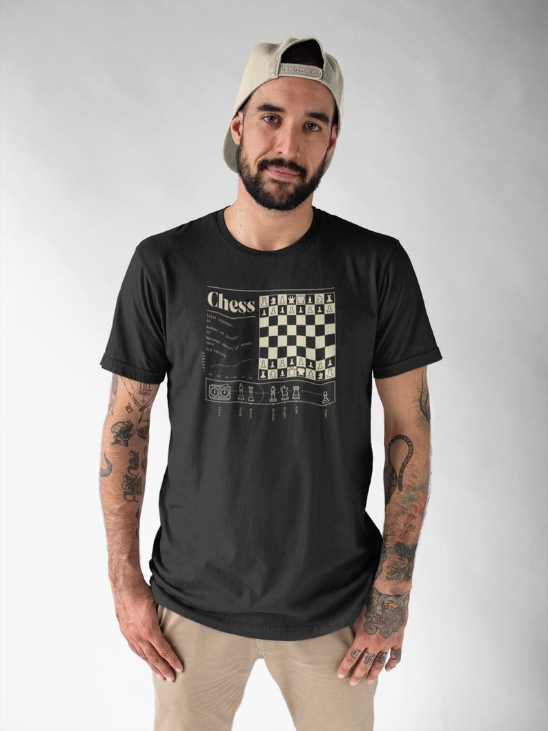 Retro Chess Schematic Shirt, Vintage Chess Diagram, Unisex Comfort ...