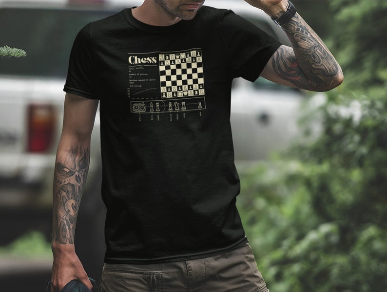 Chess Shirt, Chess Schematic, Retro Chess, Vintage Chess, Chess Diagram ...