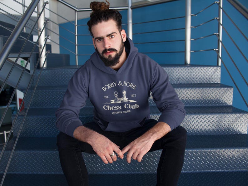 Sweat à capuche unisexe Chess • Sweat à capuche club d'échecs vintage ...