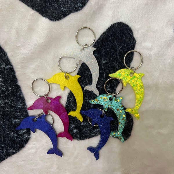 Dolphin Keychain - Etsy