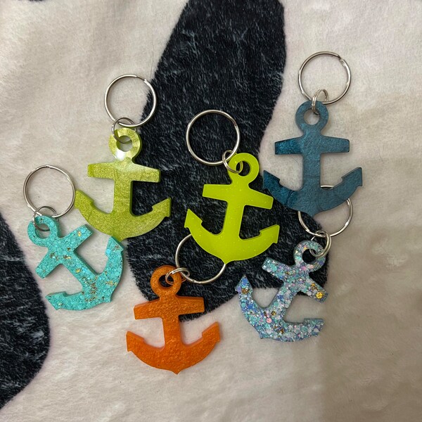 Anchor Keychain - Etsy