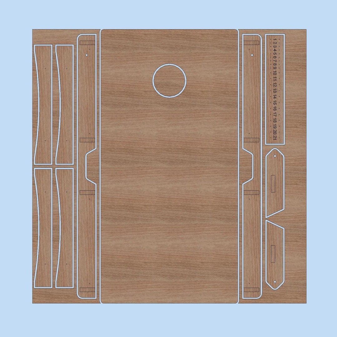 Cornhole Digital File for CNC – Regulation Cornhole Plans With ...