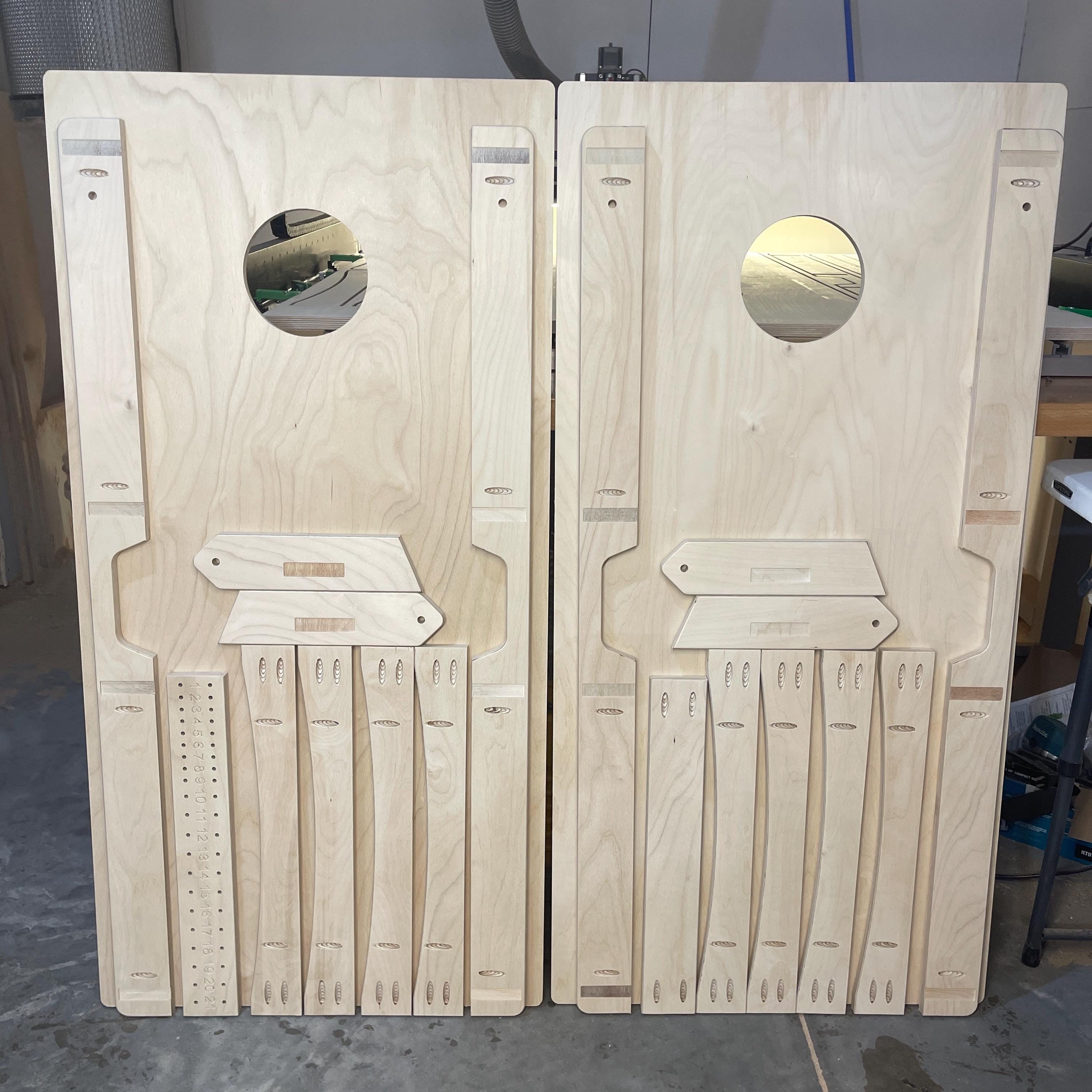 CNC Cornhole Board Plans: Regulation Size With Scorekeeper (digital ...