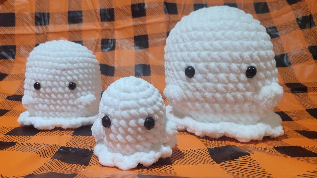 Crochet Ghost Plushie, Ghost Stuffed Animal - Etsy